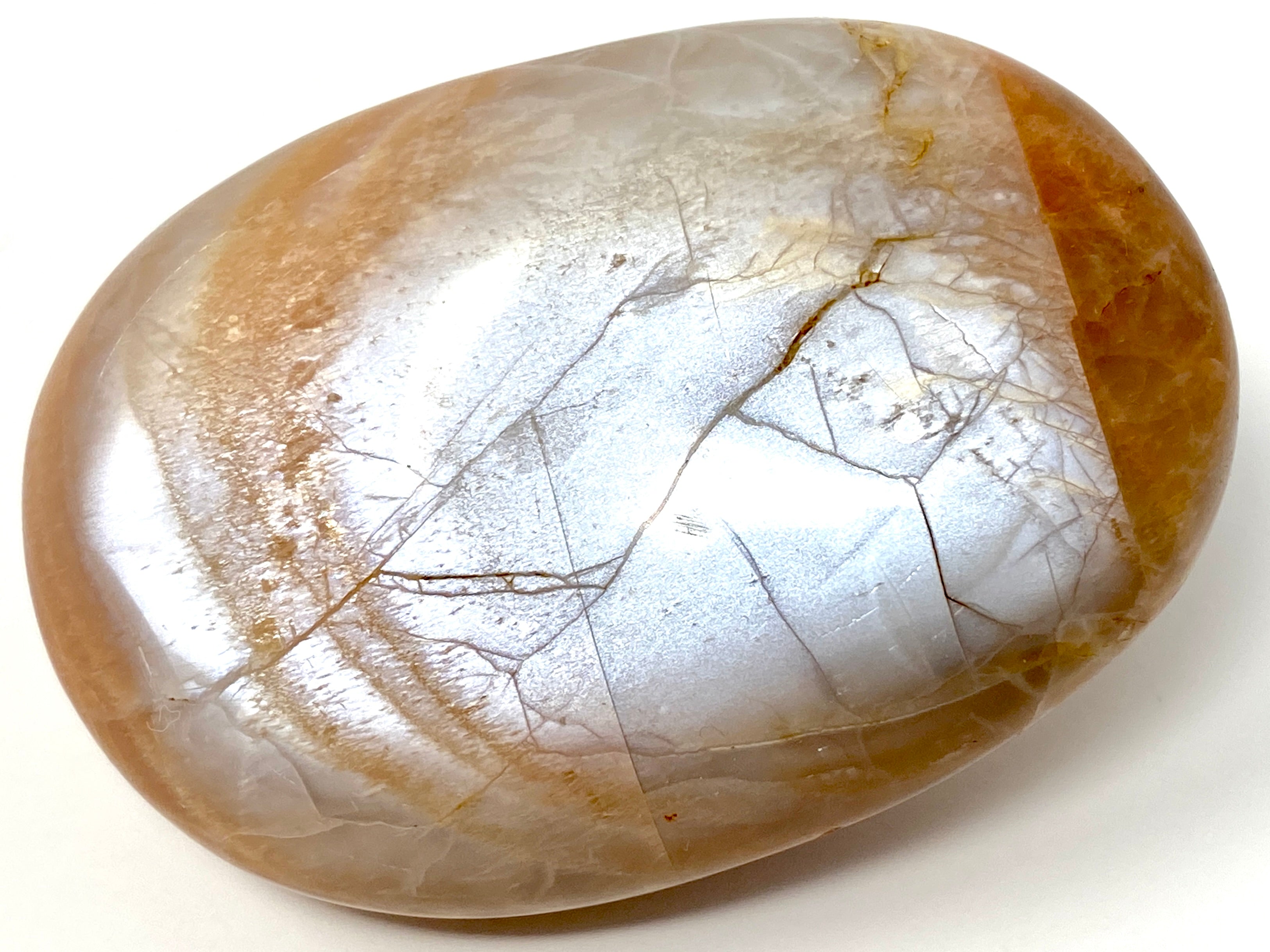 Peach Moonstone Palm Stones & Pebbles | Buy Crystals Online ...