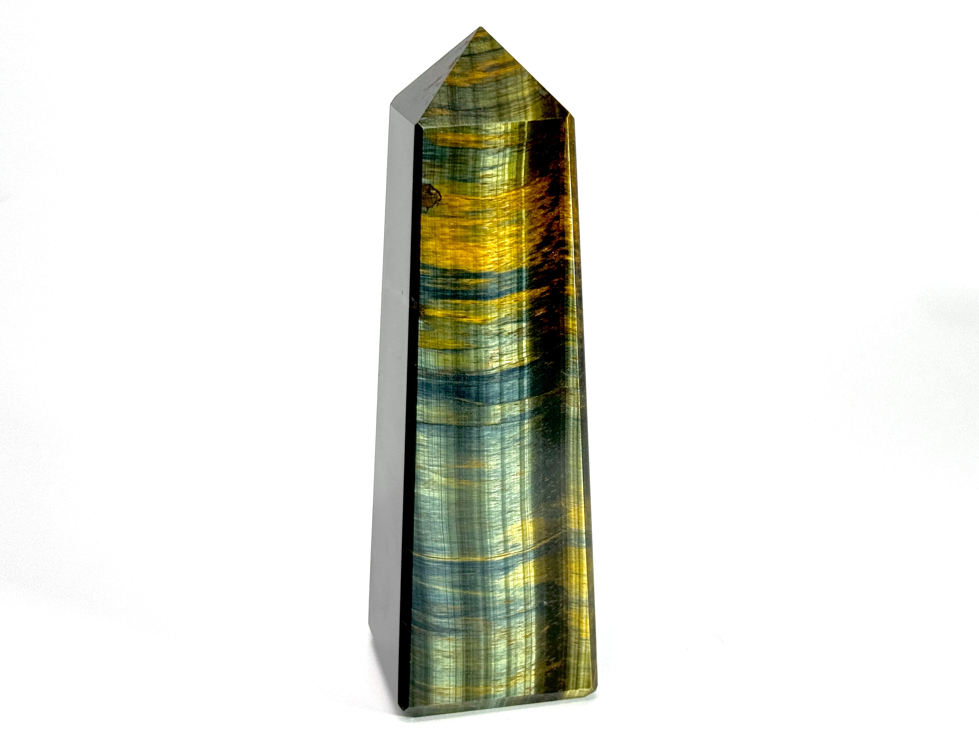 Blue Tiger's Eye Towers For Sale | Hawk's Eye Stone Towers – Madagascan ...
