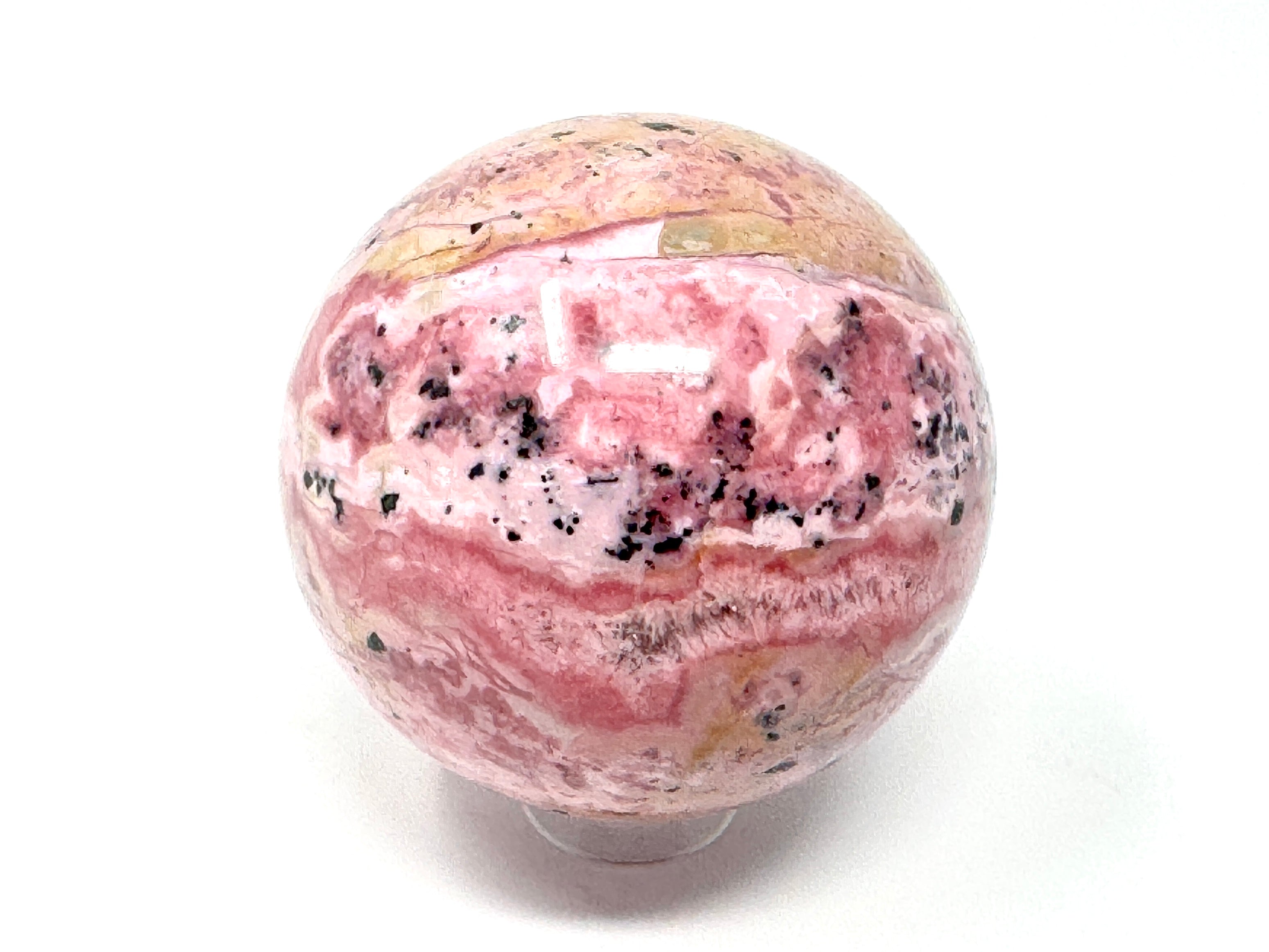 Peruvian Rhodonite Sphere | Shop Bubble Gum Rhodonite Crystals ...